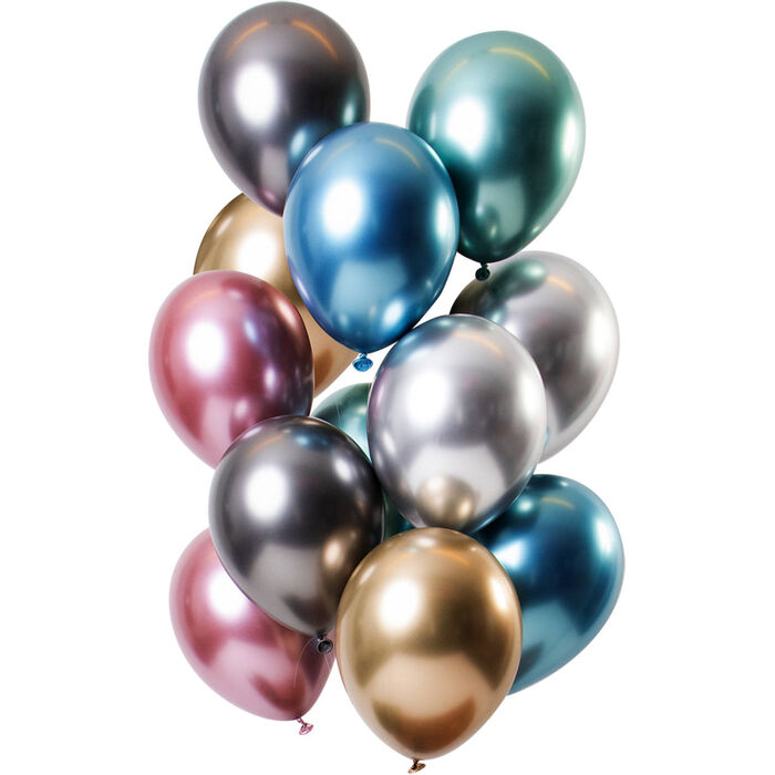 NEU Premium-Latex-Luftballons Mirror Effect, 33cm, 12 Stk ...