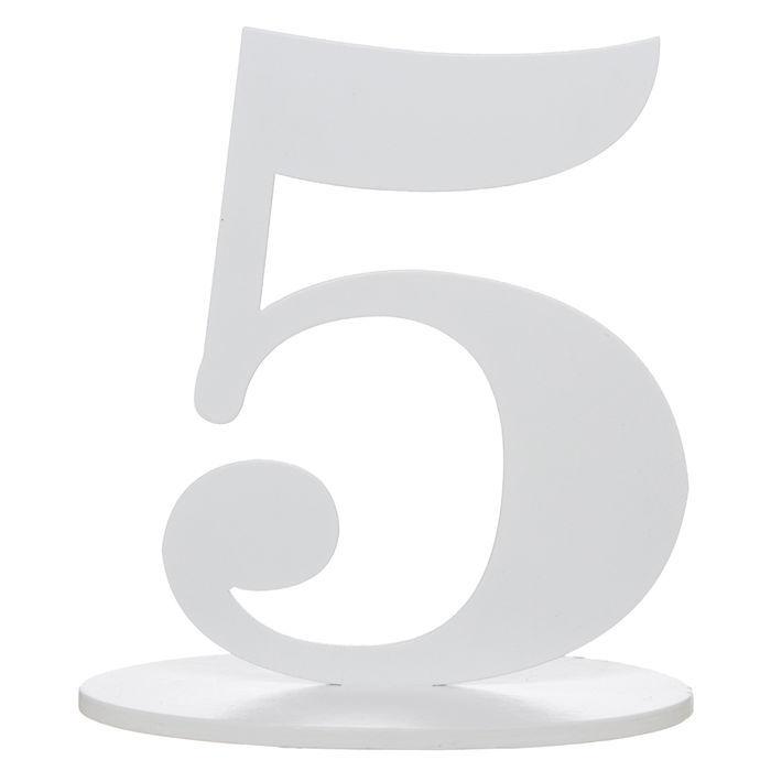 Zahlen aus Holz, mit Halterung, weiß, 16 cm - Verschiedene Ziffern - Geburtstags-Deko, Kerzen ...